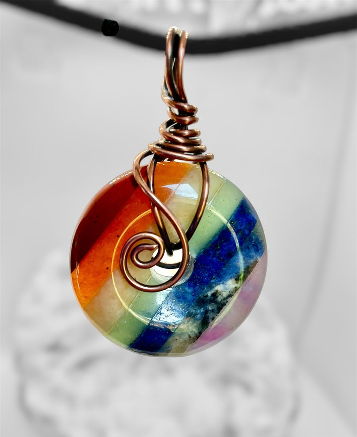 Seven Chakra Pi Stone Pendants – Connie’s Crystals